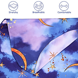 Nursing Pillow Cover Stretchy Removable Cover for Breastfeeding Pillows, Ultra Soft Comfortable Slipcover for Baby Girl and Boy, Moon