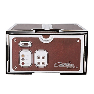 Ciglow Cardboard Projector Mini DIY Portable Projector Smartphone Projector Ingenious Toy Projector for Kids Easy Operation Can Enlarge 8 Times Mobile Phone Screen