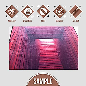 3D Vortex Rug, 3D Illusion Rug, Red Rectangular Illusion Rug, Vortex Illusion Carpet, 3D Effect, Optical Illusion (47”x70”)=120x180cm