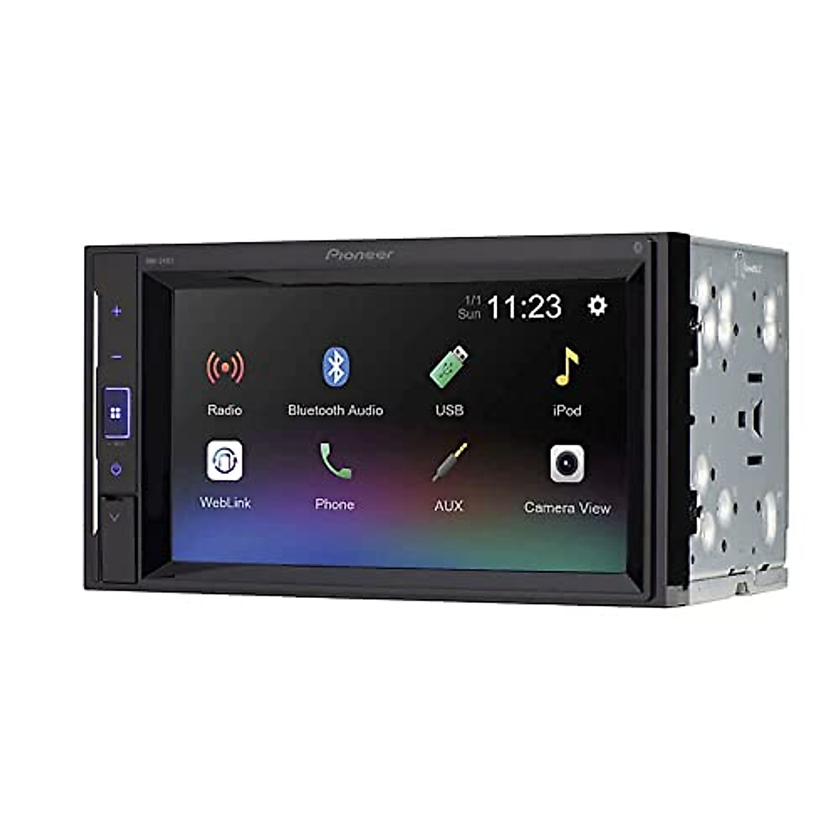 Pioneer DMH-241EX 6.2" Digital Multimedia Receiver (Does not Play Discs) with Built-in Bluetooth, Amazon Alexa, and Built-in Android Music Control Bundled with + (1) Bullet Style Back-up Camera
