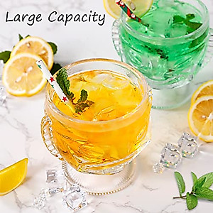 Gusnilo Tiki Cups Cocktail Glasses 17oz Bar Glasses Wine Glasses Cocktail Glass Set,Tiki Bar Tiki Glasses 500 Ml For Home Bar Party Tiki Glasses For Cocktails Tiki Mug Mojito Glass Bar Glassware 2pcs
