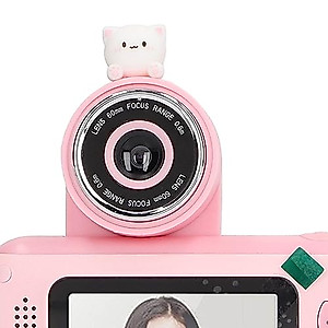 SUNGOOYUE Kids HD Camera 40MP Photo 1080P Video, 180 Degrees Flip Lens, Toy for Photography (Pink)
