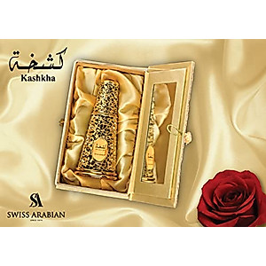 SWISS ARABIAN Kashkha - Luxury Products From Dubai - Long Lasting And Addictive Personal EDP Spray Fragrance - A Seductive, Signature Aroma - The Luxurious Scent Of Arabia - 1.7 Oz