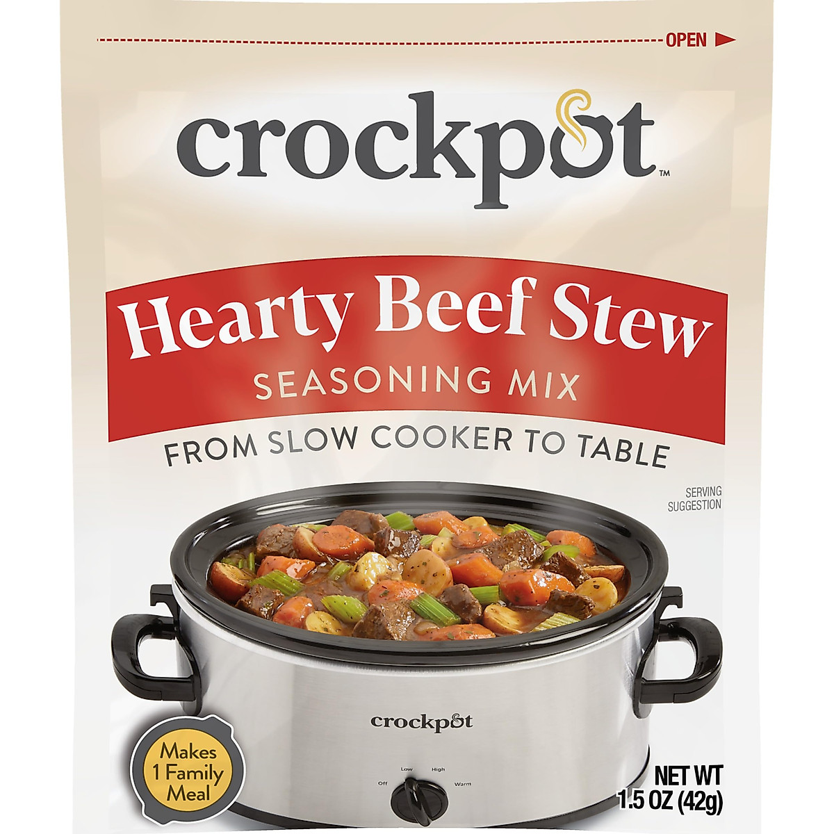 Crock-Pot Hearty Beef Stew Seasoning Mix, 1.5 Ounce (Pack of 12)