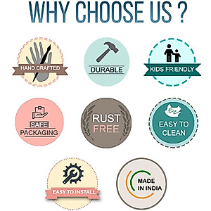 Indian Shelf Wooden Door Stopper | Handmade Green Door Wedge Stopper | Etched Stopper Door (13.97 Cm, 1 Piece)