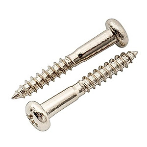 Musiclily Ultra 3.5x25mm Stainless Steel Tremolo Bridge Mounting Screws for Strat Style Electric Guitar Replacement, Nickel (Set of 6)