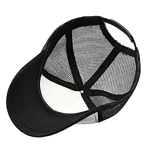 Baby-Boys Dinosaur Baseball-Caps Adjustable Trucker-Hat Sun-Baseball-Hat Fit 2-7 Years Kids-Toddler (20.5" Adjustable fit for 2-7T, Black)