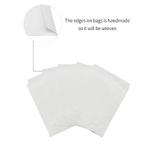 Jexila 100 Pack Paper Treat Bags 5X7 Inch Flat Kraft Paper Cookie Candy Buffet Bag for Bakery Merchandise Wedding Party Favor Craft DIY Bags