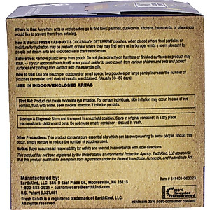 Fresh Cab Ants & Cockroaches Deterrent - Indoor Botanical Pest Control - Safe for Kids & Pets When Used as Directed - Made with Peppermint Essential Oil - 12-Pack (3)