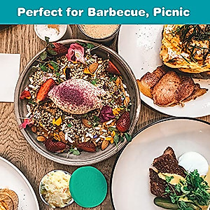 LALASTAR Salad Dressing Container, Stainless Steel Condiment Containers with Lids, Leakproof and Reusable Sauce Container, 3x1.6oz, Pink+Orange+Green