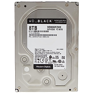 Western Digital_BLACK 8TB Gaming Internal Hard Drive HDD - 7200 RPM, SATA 6 Gb/s, 128 MB Cache, 3.5" - Western Digital8002FZWX