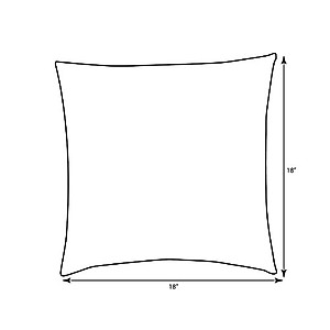 Pillow Perfect Paisley Outdoor/Indoor Throw Pillow Plush Fill, Weather, and Fade Resistant, Throw - 18.5" x 18.5" Black/White Azzure,