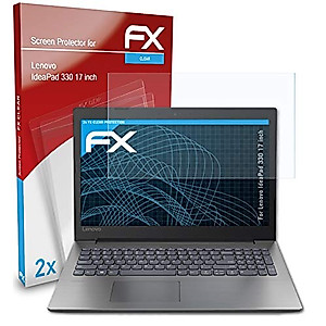 atFoliX Screen Protection Film Compatible with Lenovo IdeaPad 330 17 inch Screen Protector, Ultra-Clear FX Protective Film (2X)