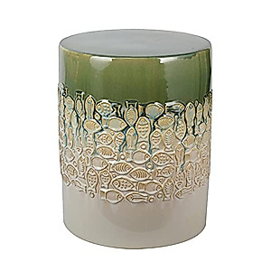 JCAKES Modern and Simple Ceramic Stools, Antique Ceramic Drum Stools with Furnishings, and Rich Stools Every Year. (Size : B)