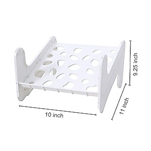 CUSNESTAL Shoe Stacker Slotz Space Saver, Shoe Racks for Closet Organization Durable Plastic Shoes Holder for Home Office Storage, White, 2 Pack