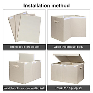 popoly Toy Box Chest 26"x17" x17", Large Toy Box Chest 25"x13" x16"