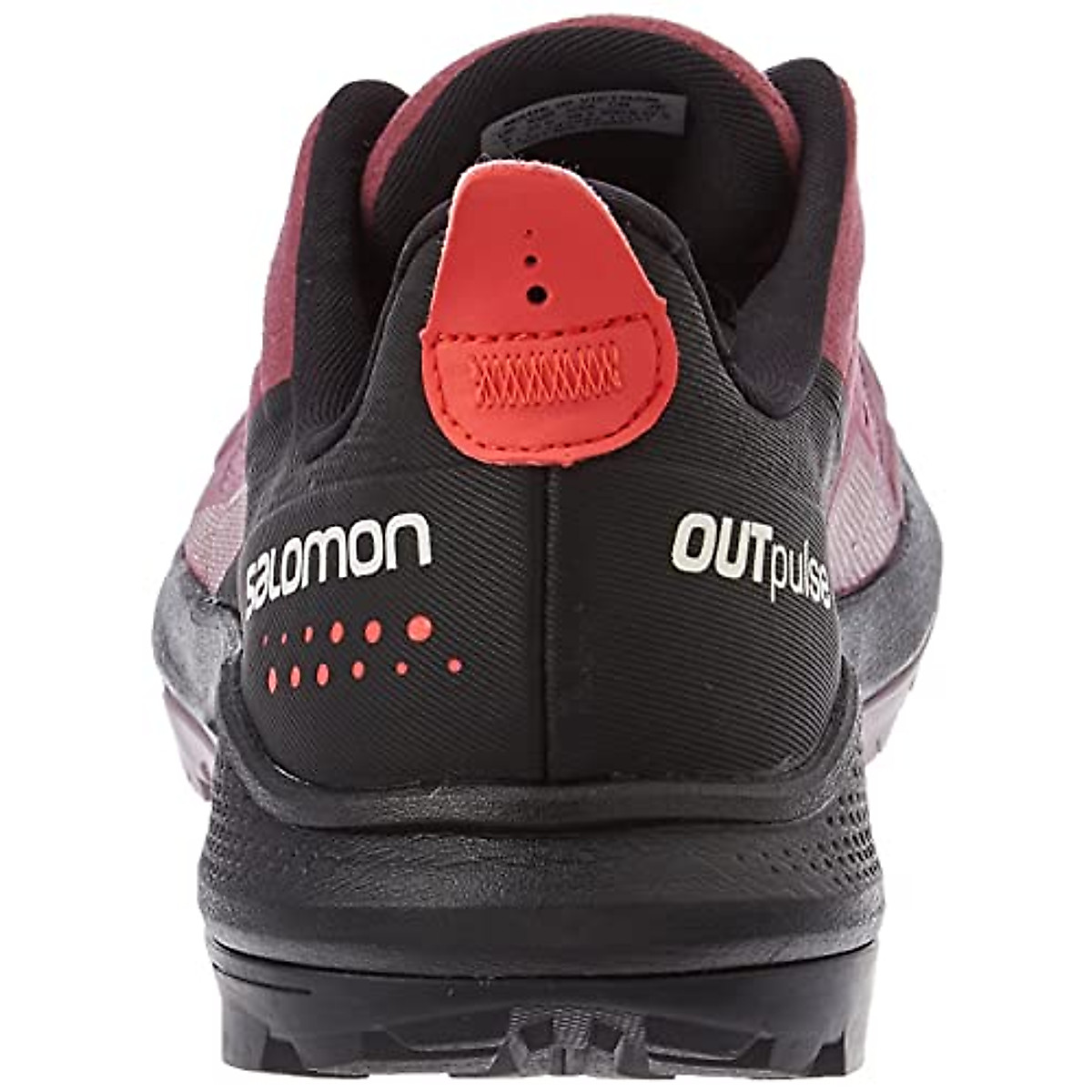 Salomon Women's OUTPULSE Gore-Tex Hiking Shoes for Women, Tulipwood/Black/Poppy Red, 7.5