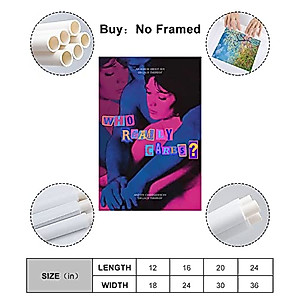 Tv Girl Who Really Cares Canvas Poster Bedroom Decor Sports Landscape Office Room Decor Gift Unframe-style12x18inch(30x45cm)