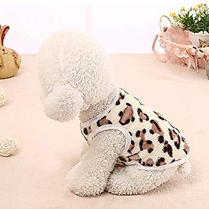 Girl Dog Shirts for Autumn Bust Leopard Product Print Winter Pet Clothes Pet Supplies Dog Shades for Medium Dogs
