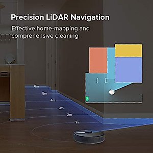 Roborock Renewed S6 Pure Robot Vacuum and Mop, Multi-Floor Mapping, Lidar Navigation, No-go Zones, Selective Room Cleaning, Super Strong Suction, Wi-Fi Connected, Alexa Voice Control (Renewed)