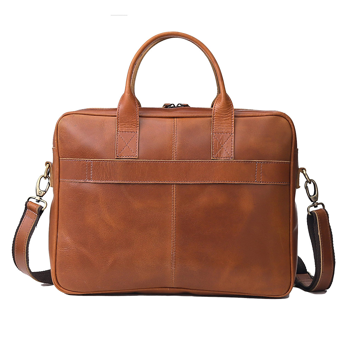 Leather briefcase 18 Inch Laptop Messenger Bags for Men and Women Best Office briefcase Satchel Bag