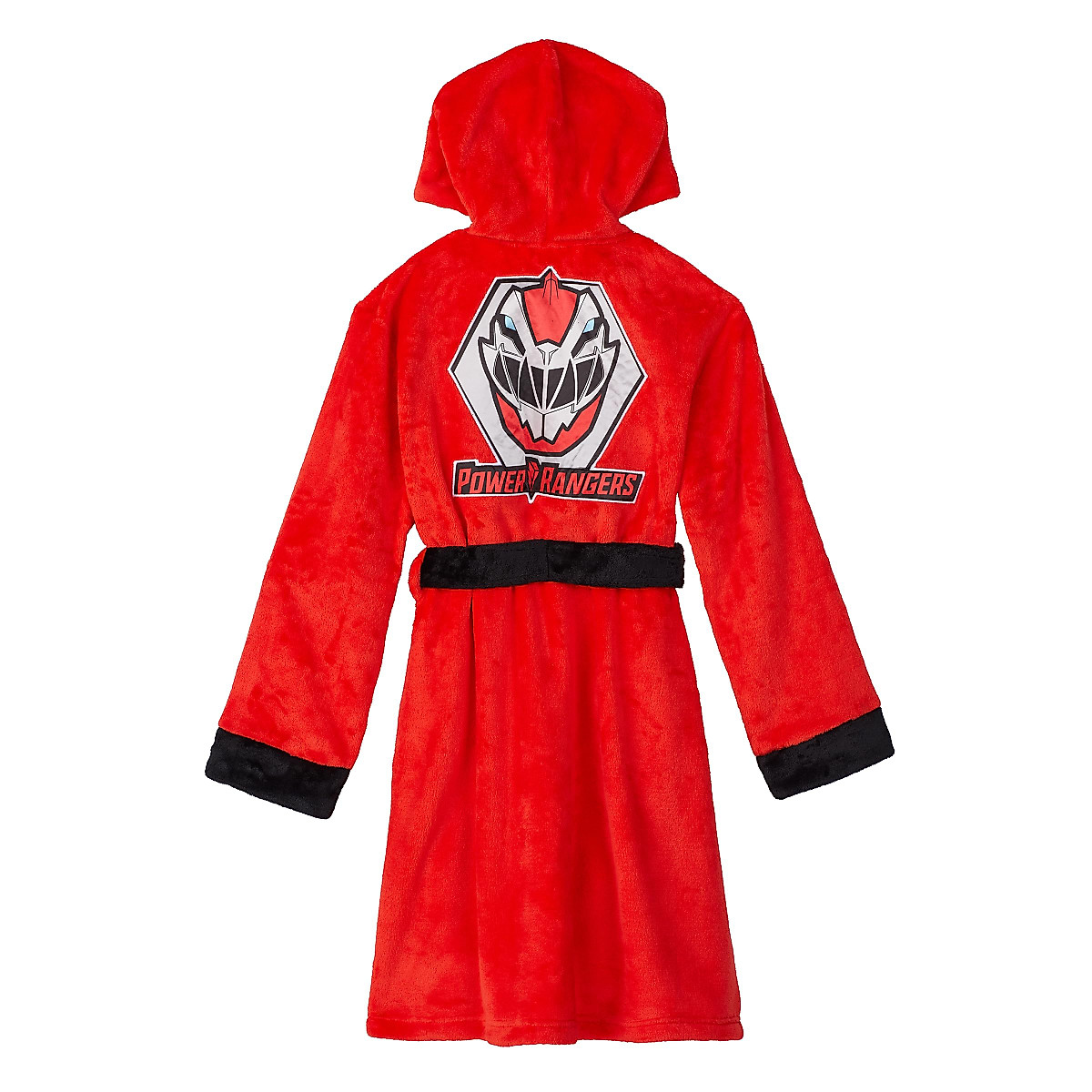 Power Rangers Little/Big Boy's Plush Fleece Robe (8, Red Ranger Dino Fury)