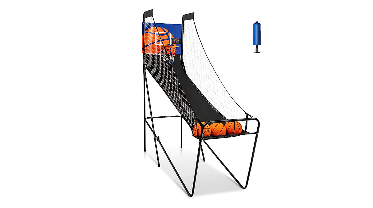 Giantex Foldable Electronic Arcade Basketball Game for Indoor Fun