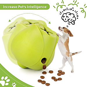 Aelflane Treat Dispensing Dog Toys for Small Dogs,Dog Puzzle Toy,Chew Toy for Dogs, Petals Dog Balls Treat Dispensing Dog Toys