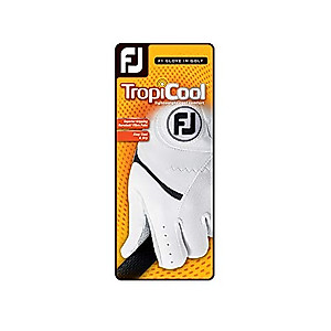 FootJoy TropiCool Gloves, White, Medium/Large