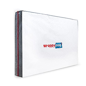 WRAPPYBAG® – Protective Plastic Mattress Bag — King / Cali-King Sizes — Waterproof, Anti-Tear Storage Bag — for House Moves, Storage and Transport