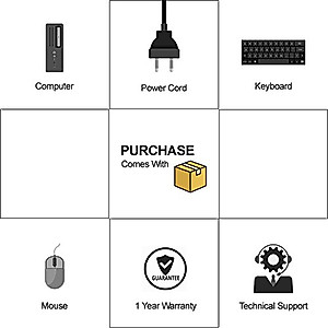 HP Elite 8200 SFF Desktop PC - Intel Core i5-2400 3.1GHz 8GB 500GB DVDRW Windows 10 Professional (Renewed)