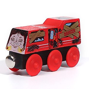ZANY TRAINS Series 1 - Wooden Train Set with Cargo - Compatible with All Wooden Train Sets - Wooden Train Cars (T.N. Theresa)