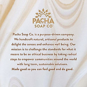 Pacha Dirty Hippie Bar Soap 5 Pack | Premium, Handcrafted Soap with Rolled Oats and Nutmeg | Use as a Natural Face Wash, Hand Soap, Body Wash | Moisturizing Soap with Patchouli Essential Oils | 4 oz