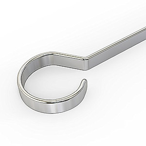 MASTER COOK Skewers 12" Flat Kabob Stainless Steel BBQ Set, Reusable Sticks, Sliver, Skewers For Grilling