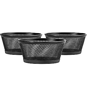 MaxGear Paper Clip Holder Mesh Paper Clip Holders Paperclip Holders Paper Clip Dispenser for Desk Paper Clip Organizer Office Binder Clip Holder Black, 3 Packs