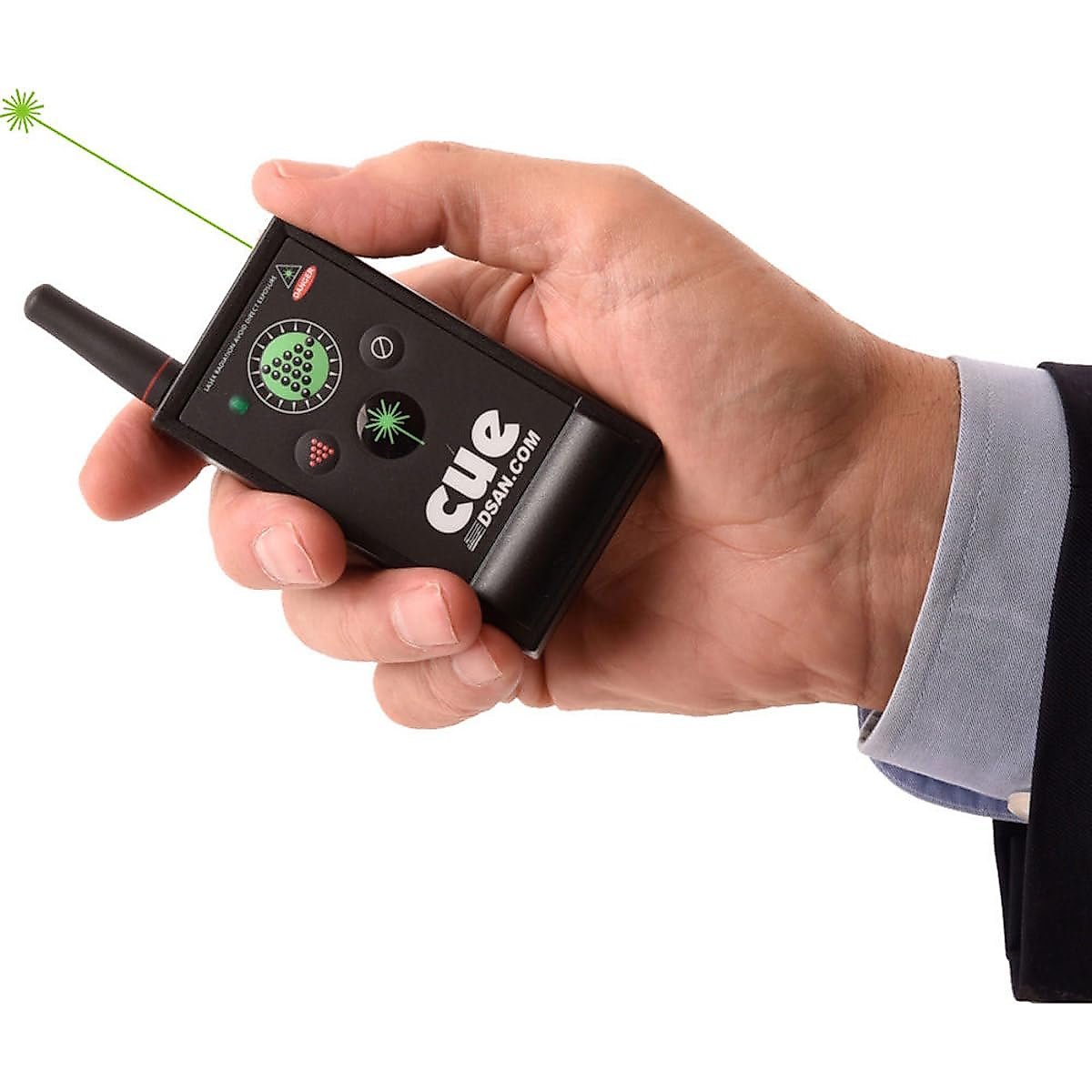 DSAN PerfectCue Micro Ultra Compact Cue Light Remote Presentation Controller with PC-AS4 3-Button & Green Laser Wireless Transmitter