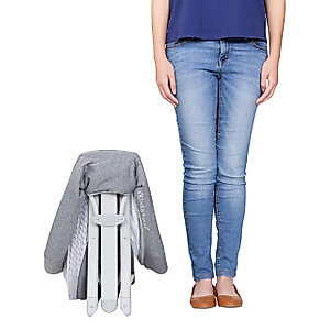 Baby Trend Quick-Fold 2-in-1 Rocking Bassinet, Shadow Stone Gray