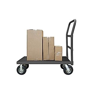 Durham EPTRM36488PN95 Platform Truck, Black Rubber mat
