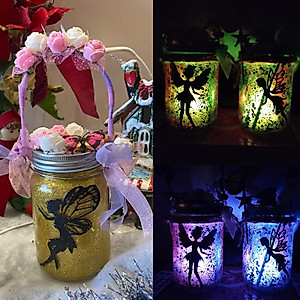Alritz Fairy Lantern Craft Kit - Christmas Gifts for Kids Girls - Remote Control Mason Jar Night Light - DIY Garden Decorations Art Project Ornaments, Creative Activities Birthday Ages 4 5 6 7 8 9+