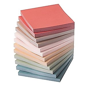 Mr. Pen- Sticky Notes, 12 Pads, 3”x3”, Vintage Colors, Sticky Notes 3x3, Sticky Note, Sticky Pads, Sticky Notes Bulk, Stick Notes, Colored Sticky Notes, Sticky Note Pad, Colorful Sticky Notes