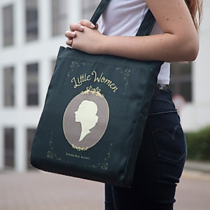 Well Read Little Women by Jane Austen Book Themed Tote Bag for Book Lovers - Ideal Literary Gifts for Book Club, Readers, Authors & Bookworms - Versatile Shoulder Bag Company