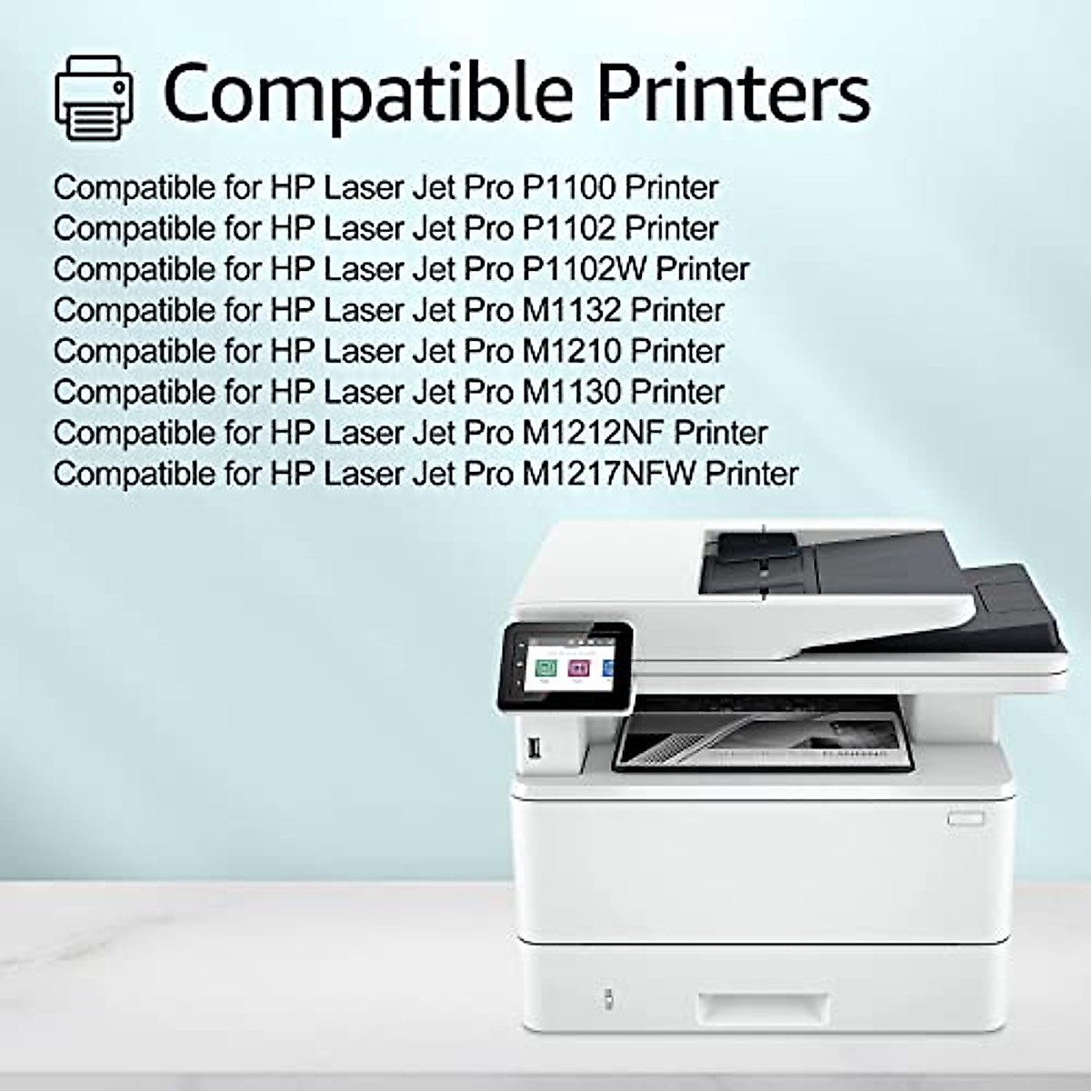 greencycle High Yield Compatible 85A CE285A Toner Cartridge for HP Laserjet Pro P1100 P1102 P1102W P1102WHP M1132 M1210 M1130 M1212NF M1217NFW (Black, 4 Pack)