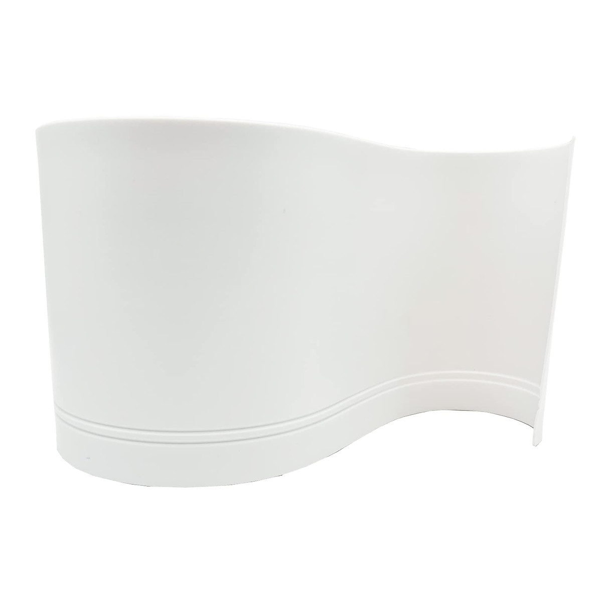 ZEYUE Flexible Vinyl Wall Base,Baseboard Molding Trim,Flooring Trim,Wall Cove Base,New Double Crease Design for Easier Installation. 3.15incn H ×19.7 ft L(White)