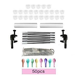 321OU Balloon Arch Kit for Different Table Sizes Include 50 Pcs Ballons Adjustable Balloon Arches Stand Birthday & Wedding & Christmas & Graduation & Party Supplies Decorations