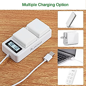 Battery Charger Station for Arlo Pro 3/Pro 4 & Arlo Ultra/Ultra 2, Digital LED Screen Dual Charging Station for Arlo Battery Only (No Batteries)