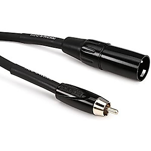 Roland Black Series Interconnect Cable, XLR (Male) to RCA, 5-Feet