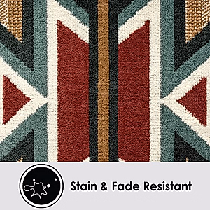 Home Dynamix Premium Sagrada Southwestern Geometric Area Rug Beige/Green, 5'2"x7'4"