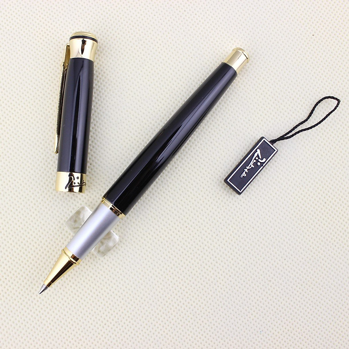 Gullor Advanced Picasso Rollerball Pen 903 Black Light with Golden Clip Pen