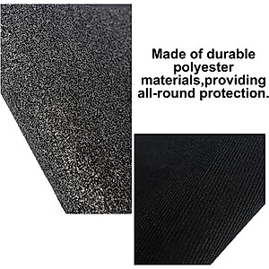 NEWFOM RV Step Rug Wraparound Radius Camper Stair Cover Trailer Step Carpet 18-23 Inch Wide RV Step Covers 2PCS (18" Width, 8-9" Depth 2pcs)
