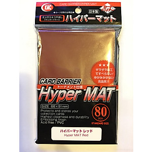 KMC Hyper Matte Sleeves (80-Pack), Red
